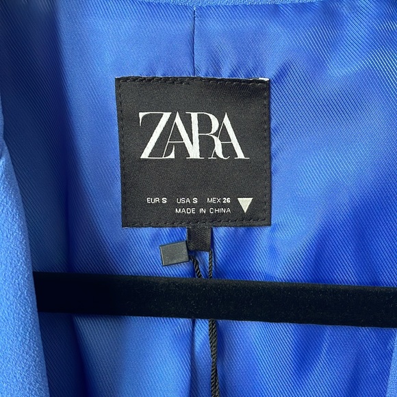 Zara | Jackets & Coats | Zara Light Blue Blazer | Poshmark